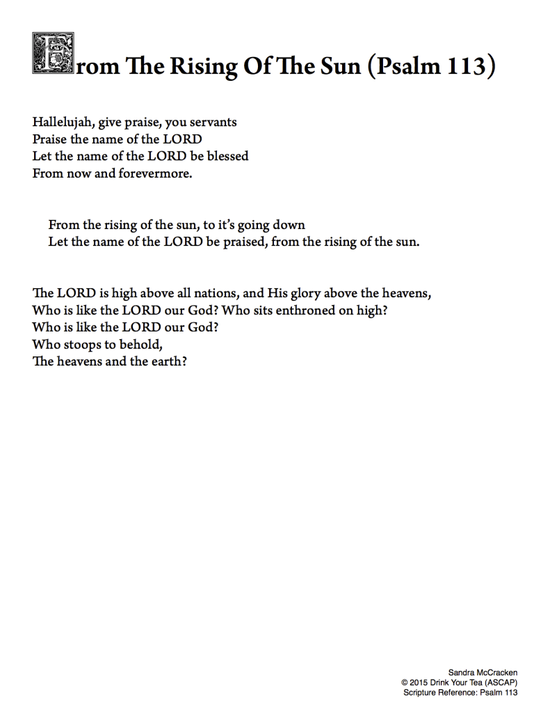 Palm Sunday – Songs We Sing (3/20/16) | Theologia